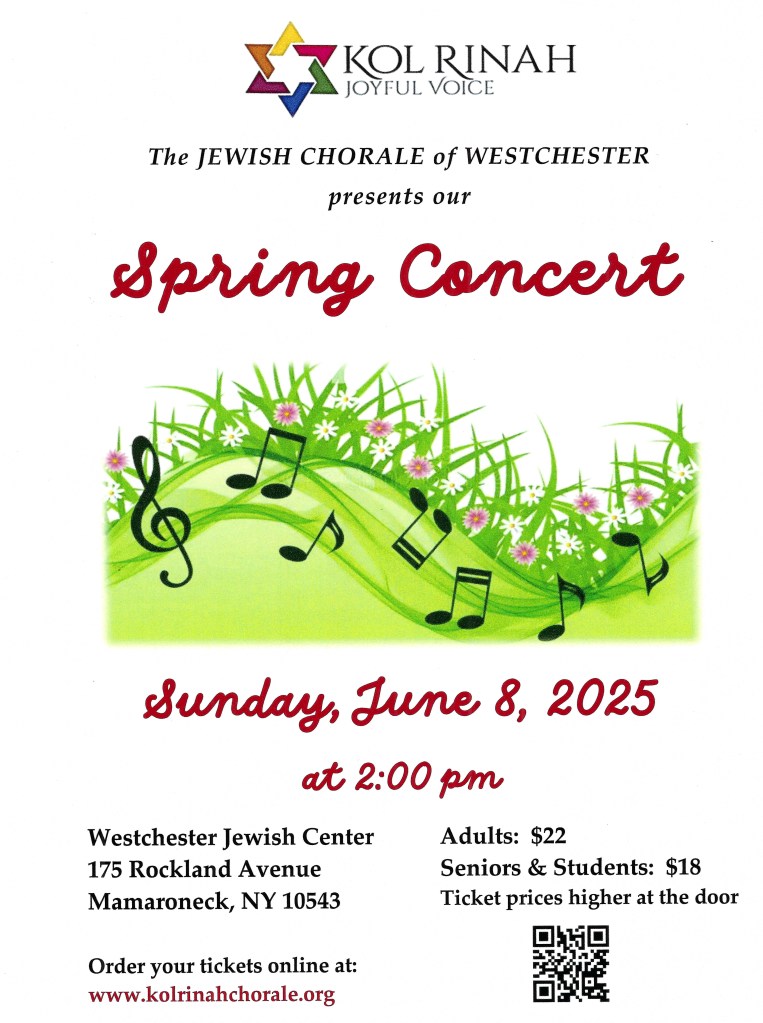 Kol Rinah Chorale – The Jewish Chorale of Westchester